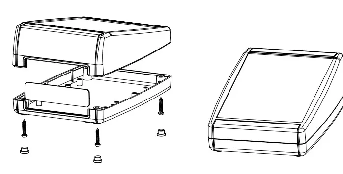 SZOMK Dual Face Sloping Front Desktop Plastic Enclosures