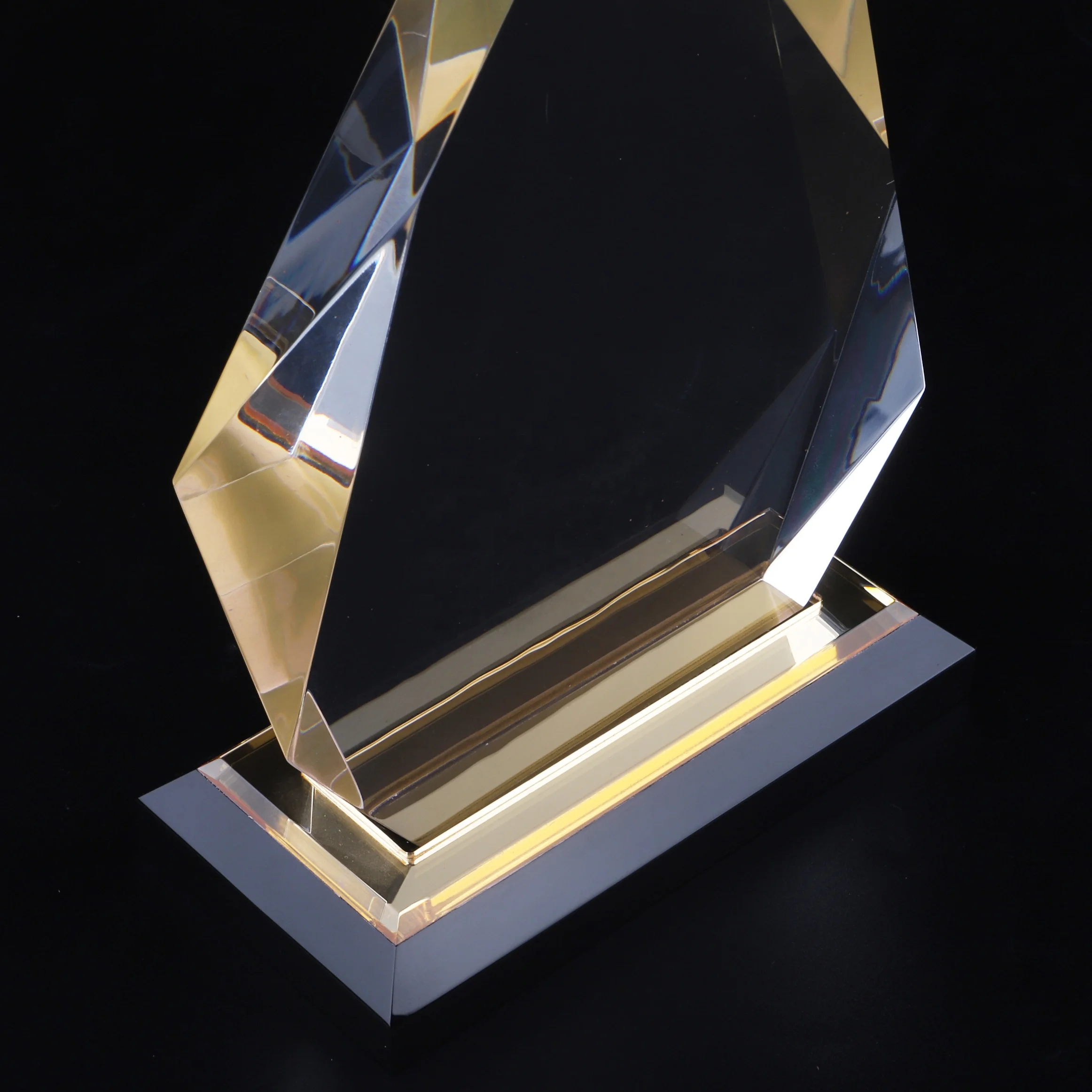 High Quality Clear Acrylic Award Trophy Blanks With Base - Buy Acrylic ...