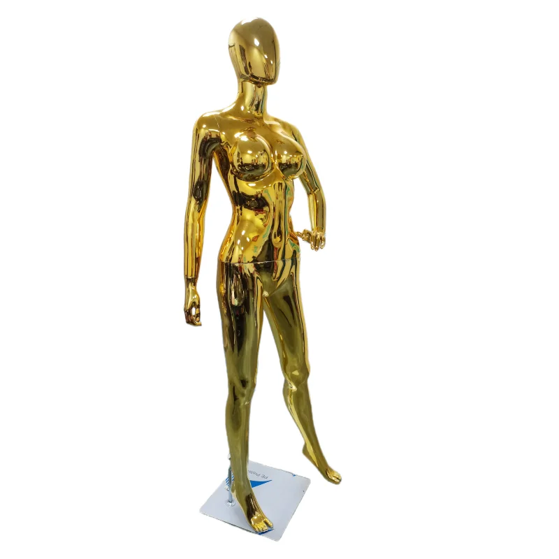 Modern Luxury Chrome Golden Full Body Female Mannequin Fashion Sexy ...