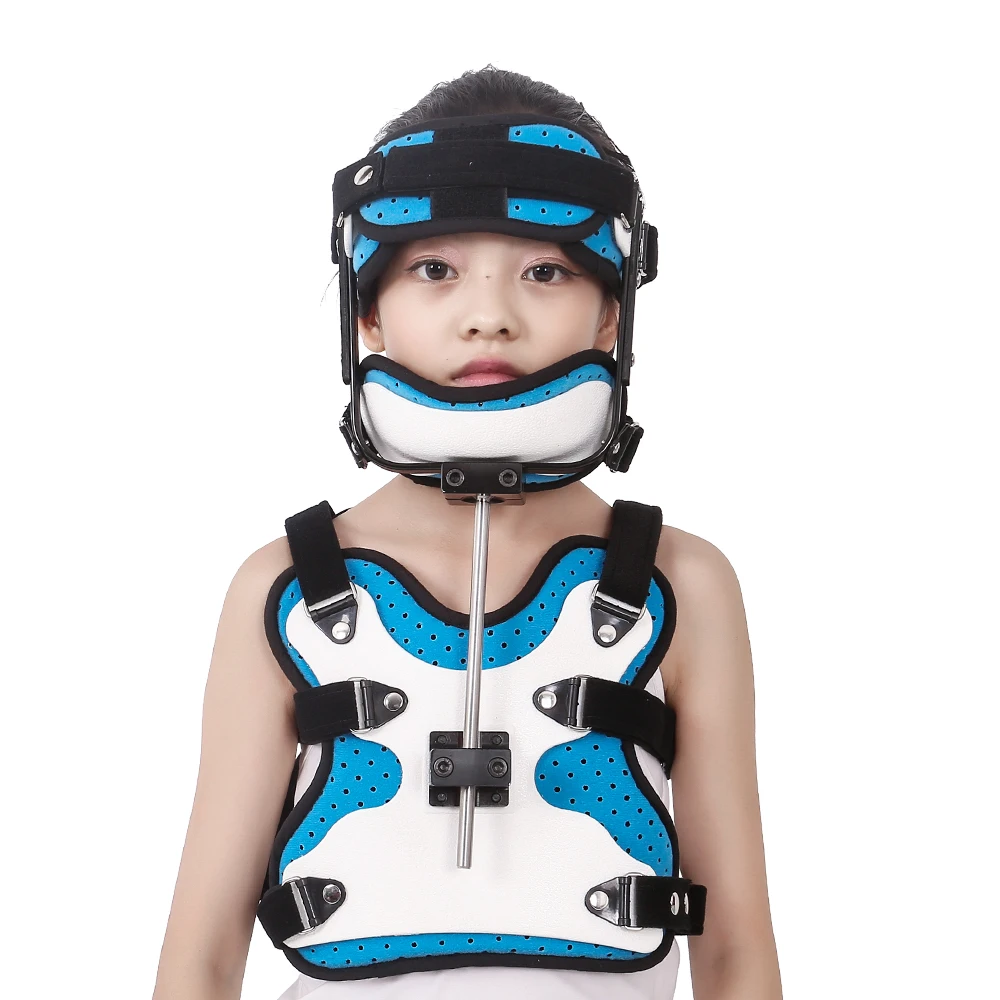 Adjustable Head Neck Thoracic Fixation Brace Children Cervical Support ...