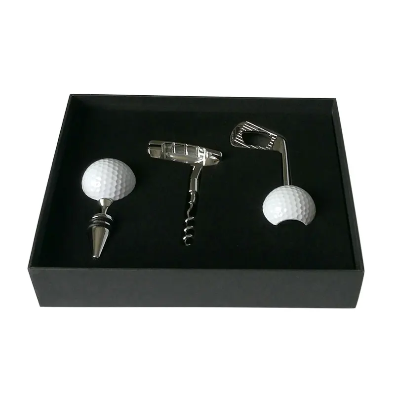 Luxury Golf Design Wine Set Gift - Golf Wine Opener Set