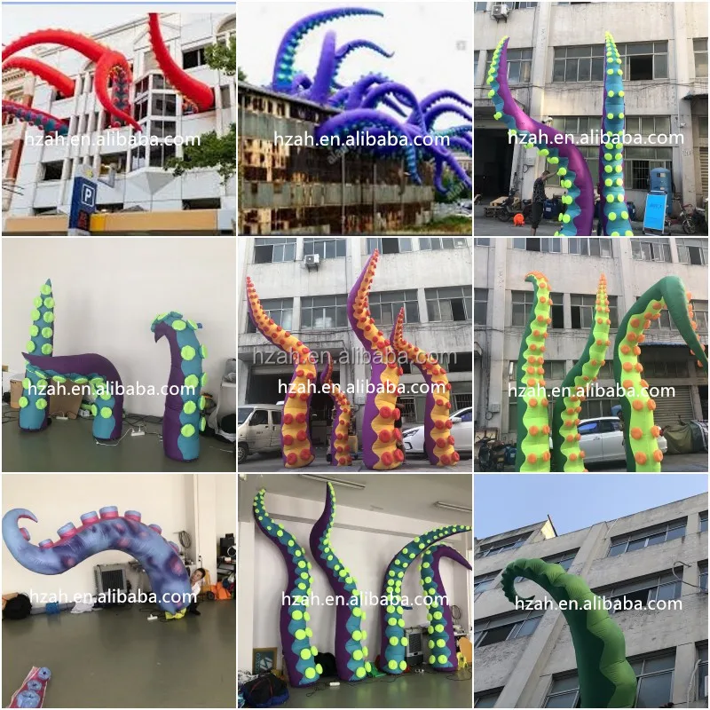 Customized Giant Inflatable Octopus Leg Tentacles for Roof Decoration