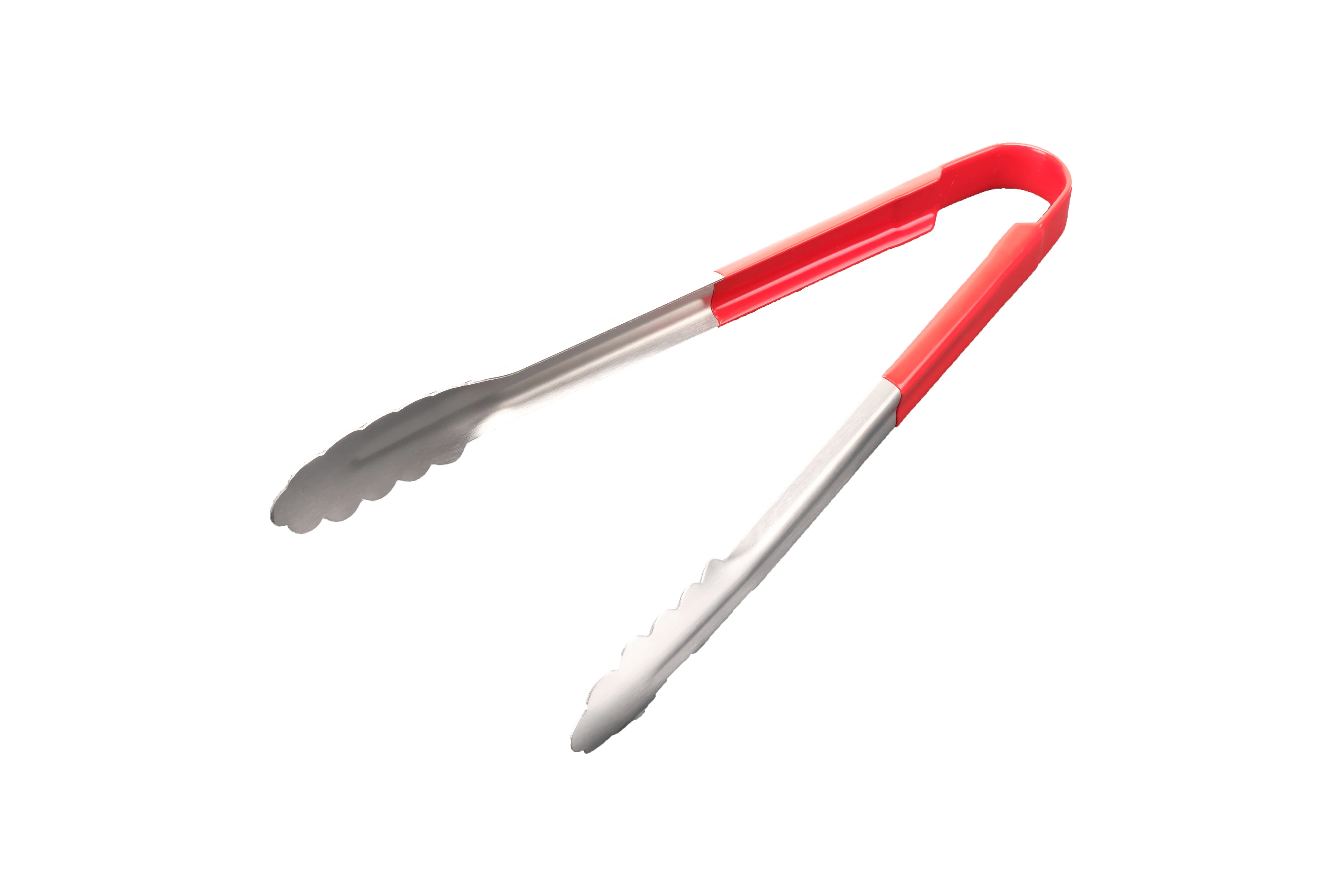 12 Inch Stainless Steel Bbq Food Tongs With Dip Plastic Handle - Buy ...