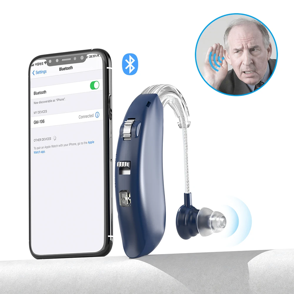 Hearing Aids Rechargeable Bte Blue-tooth With High Quality Hearing Aid ...