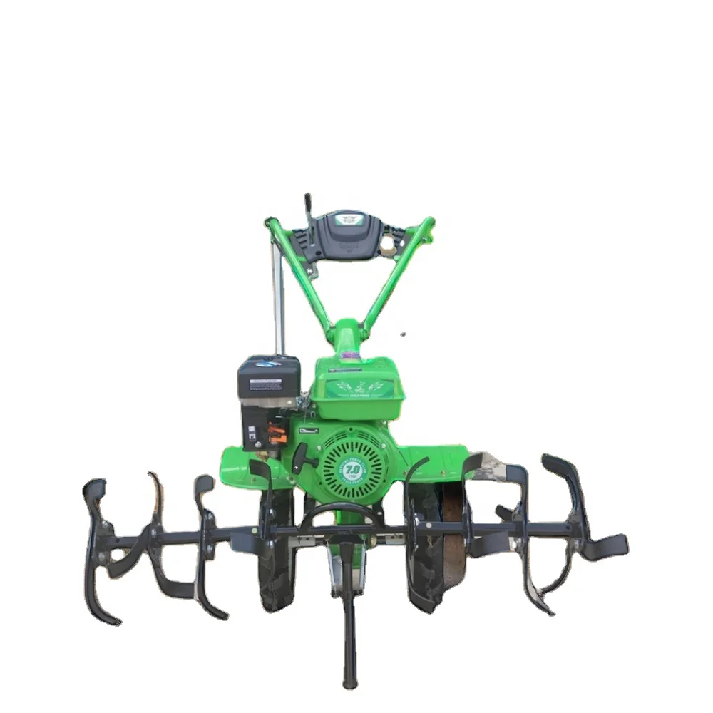 7hp Gearbox Drive Garden Rotavator Cultivator Tiller Agricultural Gasoline Petrol Power High ...