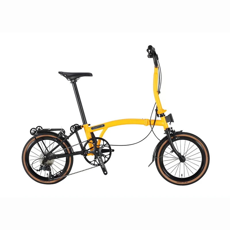 Cranston 16" Tri-Folding Bike with 9-Speed Gears - Lightweight Steel ...