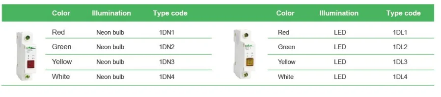 Din Rail Mcb Type Signal Lamps Modular Indicator Light - Buy Modular ...