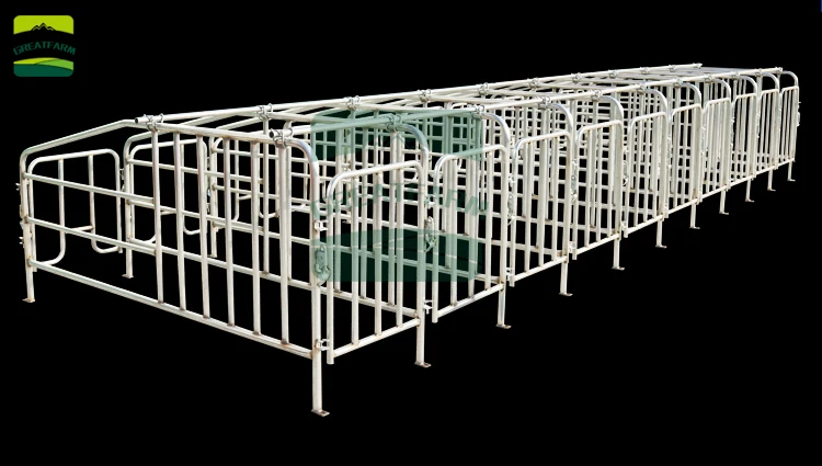 Sow Gestation Bed Galvanized Pig Farrowing Crates Pen for Pigfarm