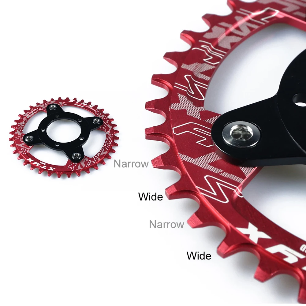 Bicycle Chain Wheel 104 Bcd Aluminum Alloy 32t 34t 36t 38t Electric ...
