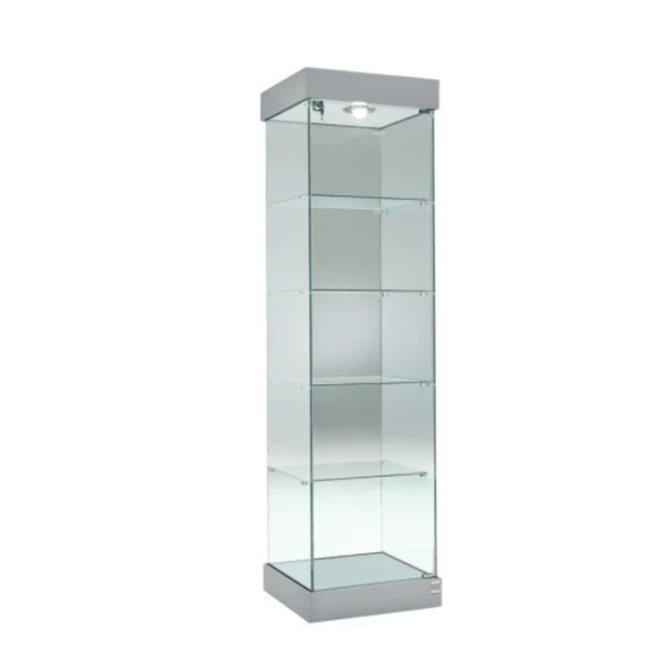 Custom Aluminum Frame Glass Display Showcase for Jewellery
