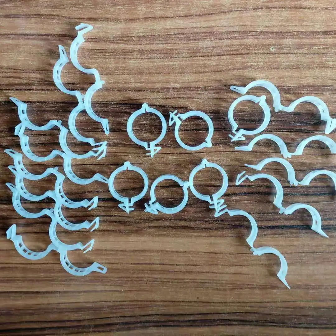 Agricultural White Round Tomato Clips for Greenhouse Support