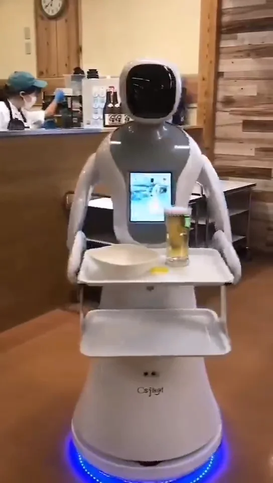 Automatically Feed The Meal Delivery Food Waiter Robot Automatic Food ...