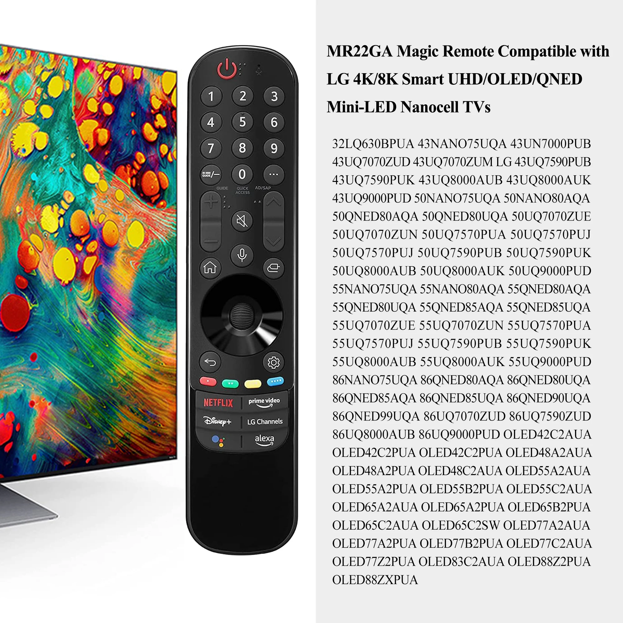 Replacement Mando LG Magic Remote Control MR22GA for G2 B2 C2 Series