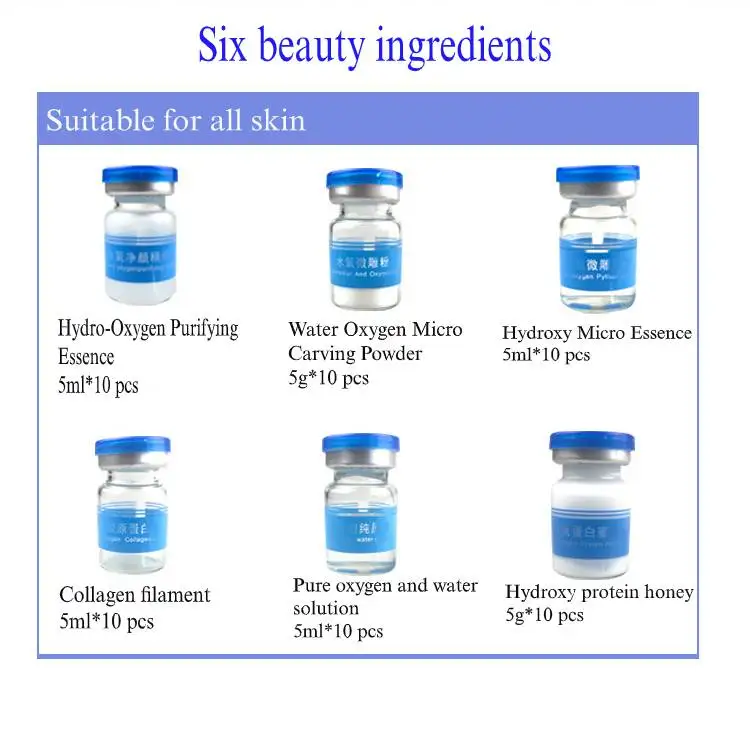 Beauty Salon Consumable Hydrogen Oxygen Bubble Skin Care