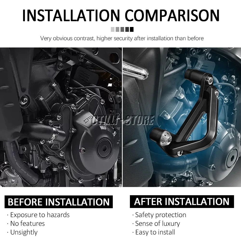 Yamaha XSR900 Motorcycle CNC Falling Protection Frame Slider