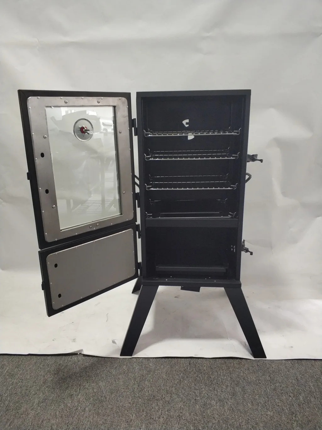 Adjustable Height Outdoor Charcoal BBQ Grill & Smoker, OEM