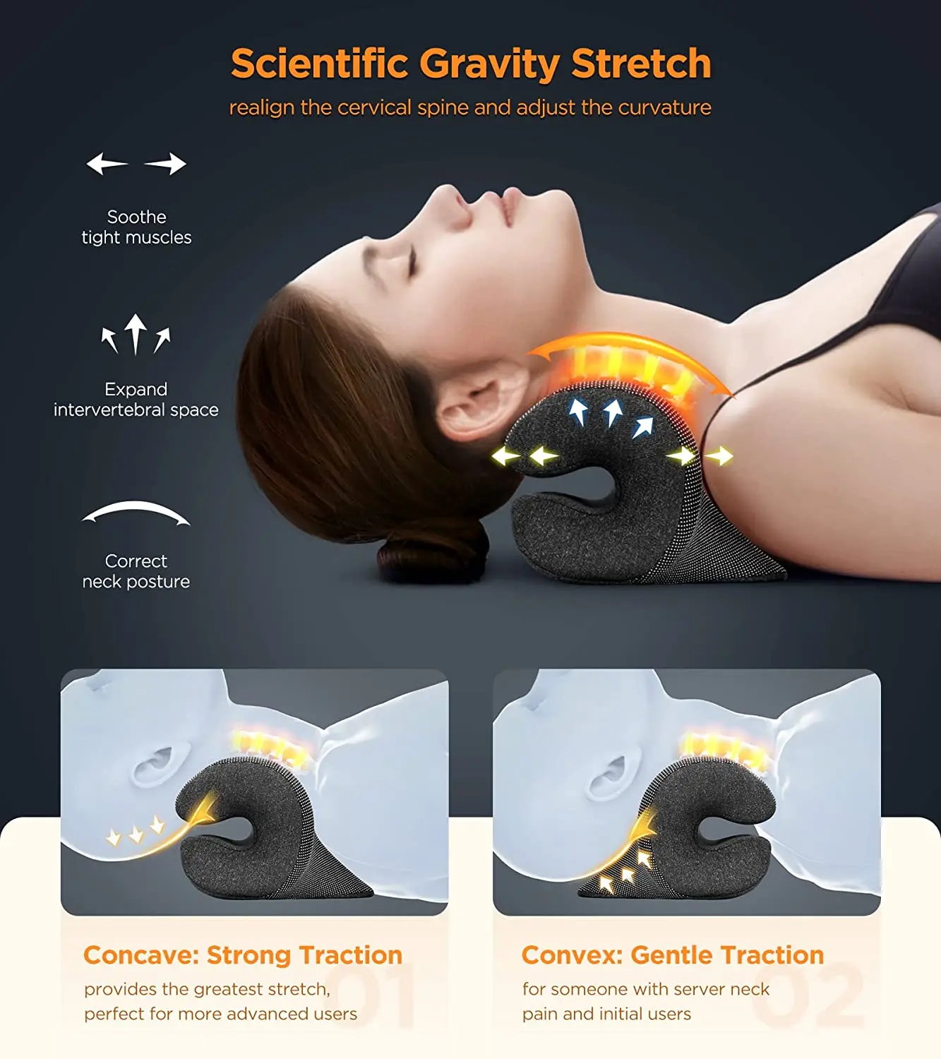 New2023 Improve Your Wellness Neck Stretcher Neck Traction Pain Relaxer ...