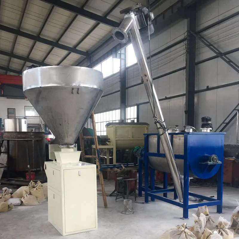 Double Screw Ribbon Blender Mixer Industrial Dry Powder Horizontal ...