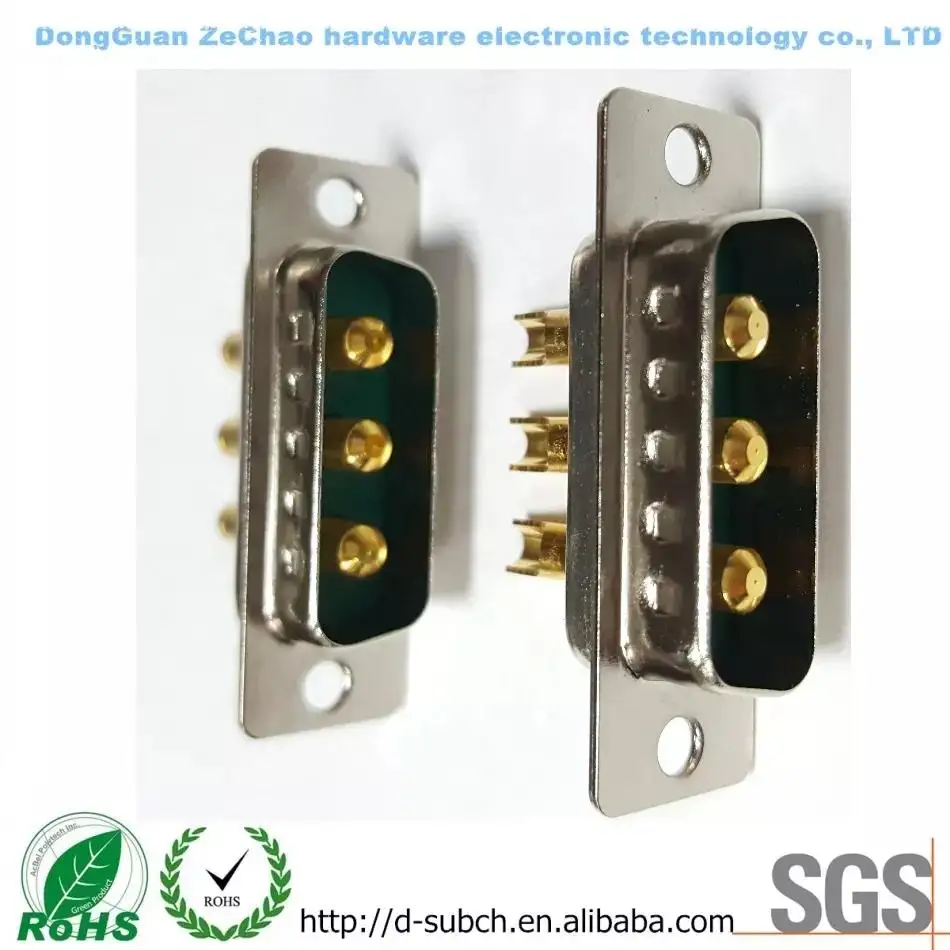 Power Connector D Sub 3w3 Male Waterproof Connector Power Connector 30a ...