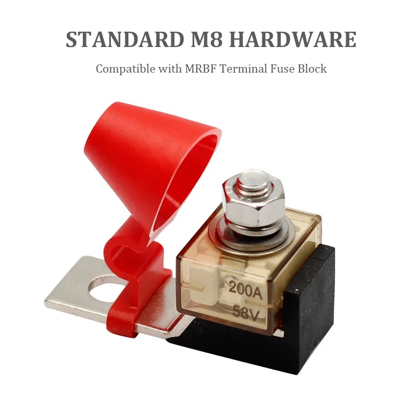 Marine Battery Fuse 58VDC 200A M8 Waterproof Fuse Holder for Automotive ...