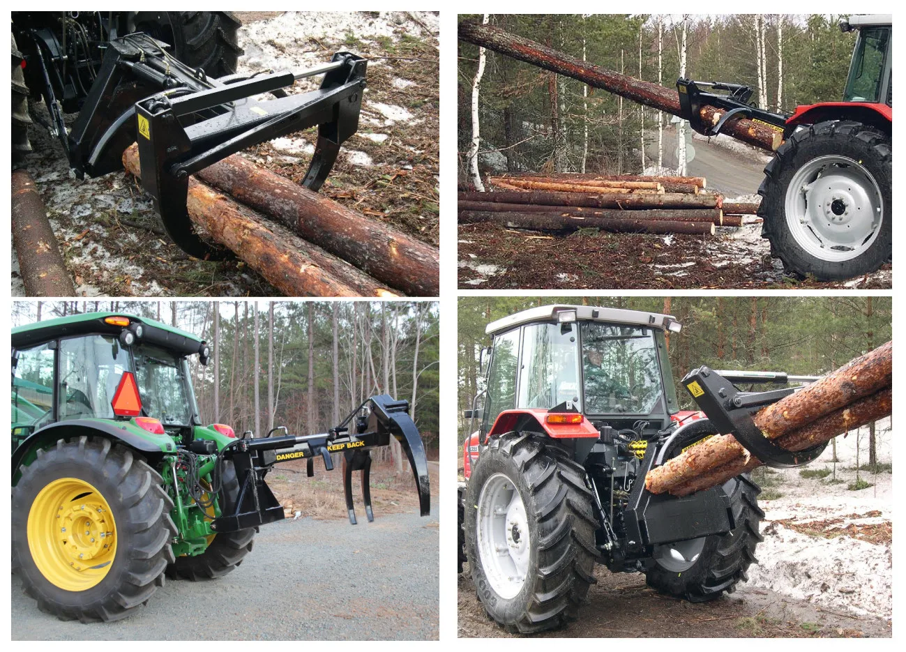 3 Point Hitch Log Grapple - Efficient Wood Loading Tool