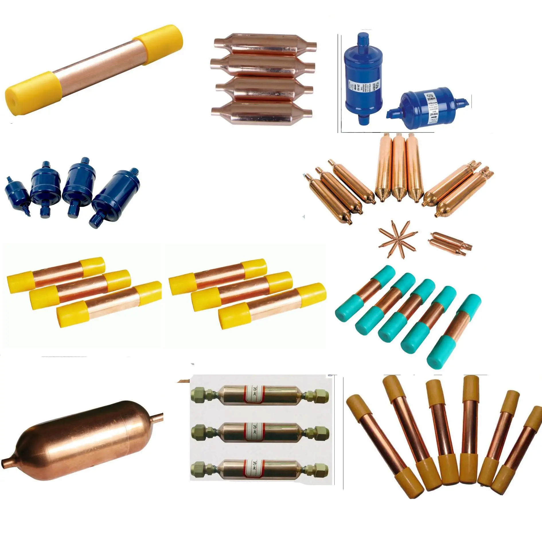 Retekool 15g 20g 30g R134a Refrigerant Copper Welded Filter Drier R410A ...