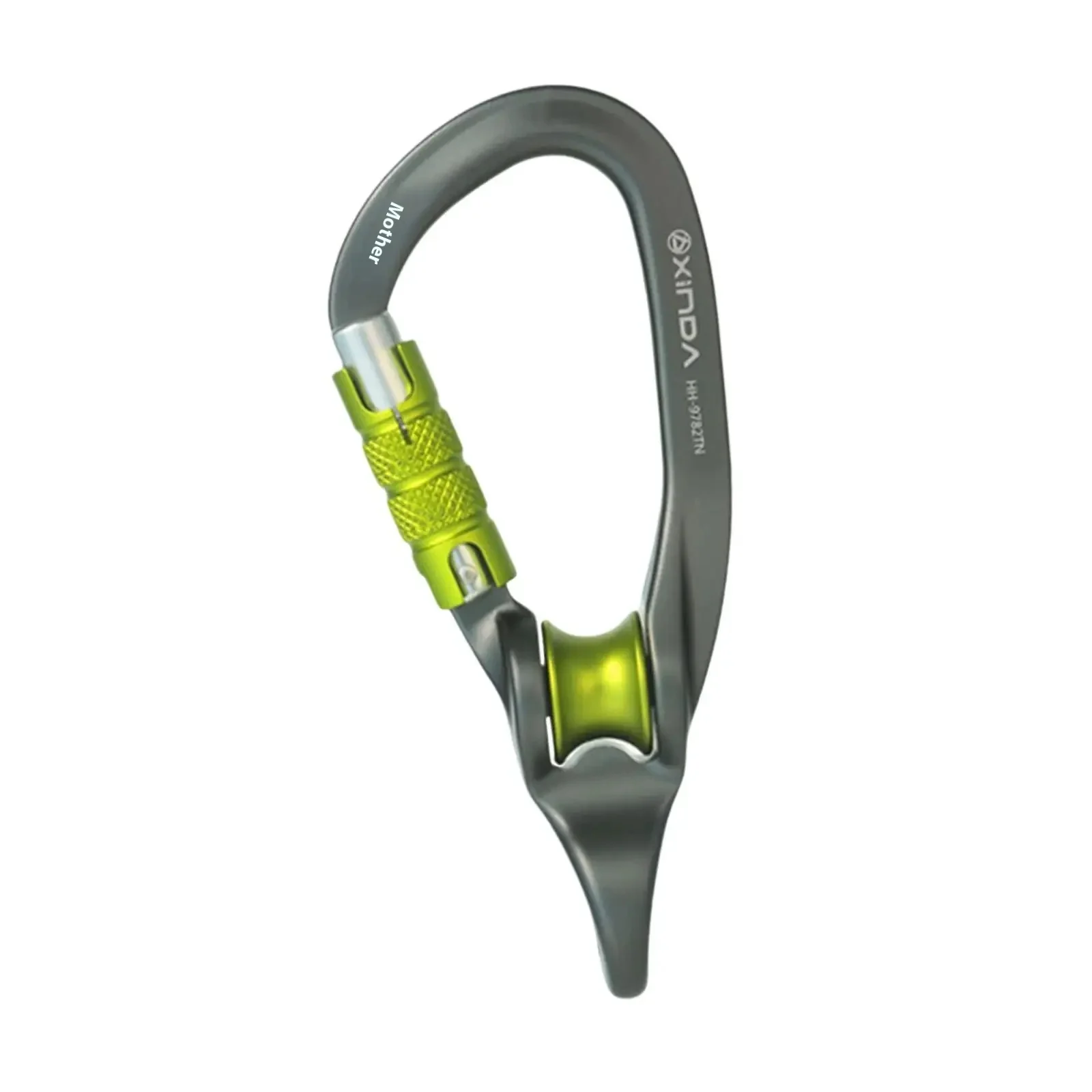 22kN Equipment D Shaped Locking Screwgate Carabiner Climbing Pulley for ...