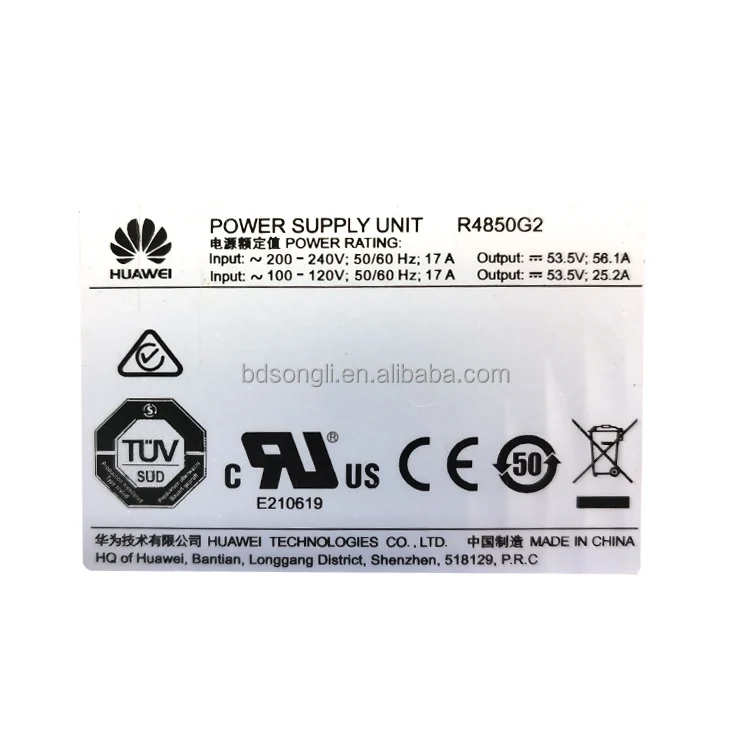 White Face Plate R4850g2 Rectifier 48v 3000w Telecom Power Supply ...