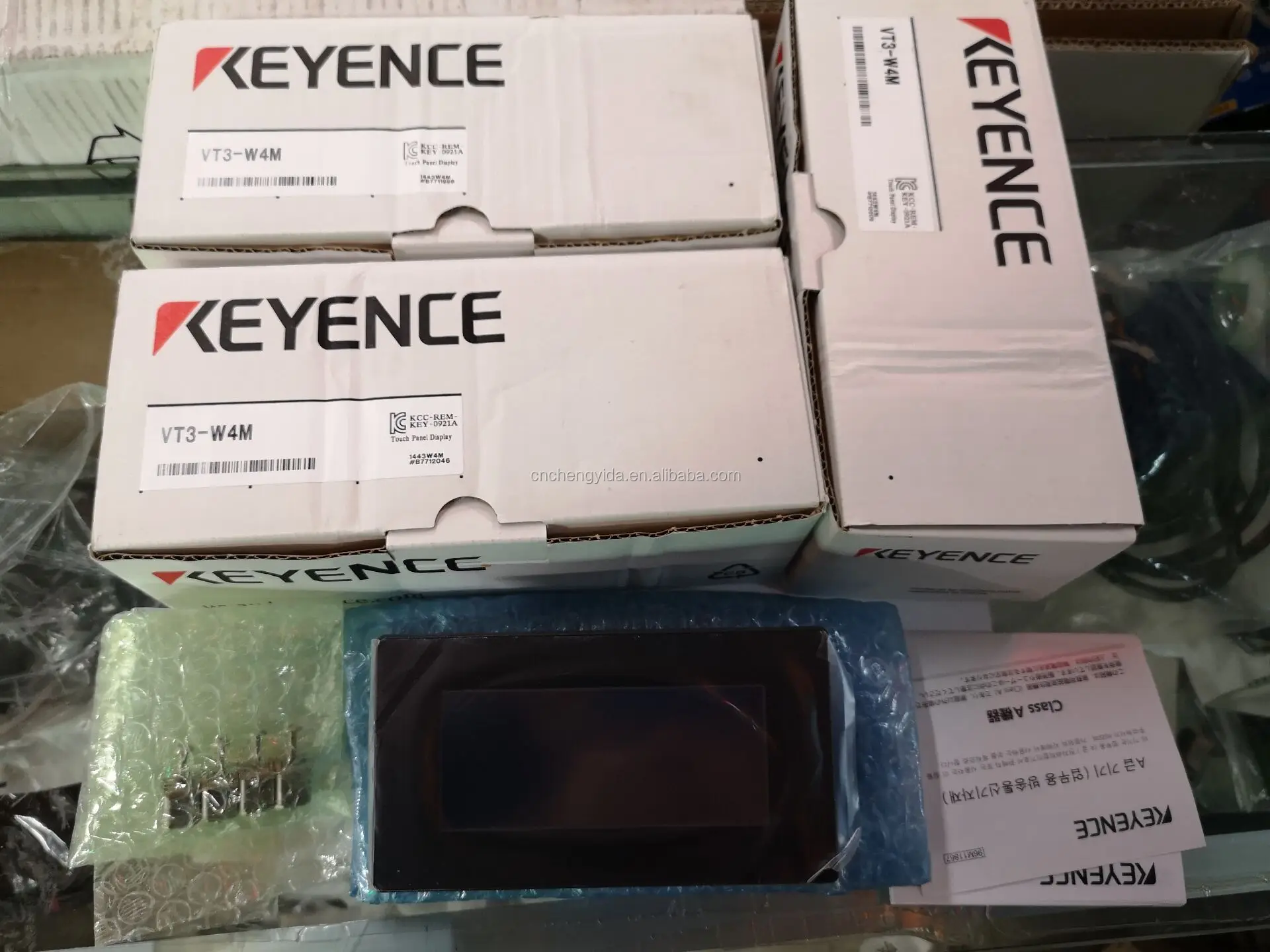 Keyence Vt3-w4m Touch Panel Display 4-inch Stn Monochrome Rs-232c-type ...