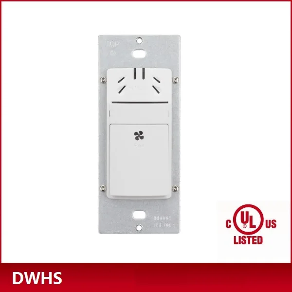 3amp Single Pole Humidity Sensor And Fan Control Switch - Buy Humidity ...