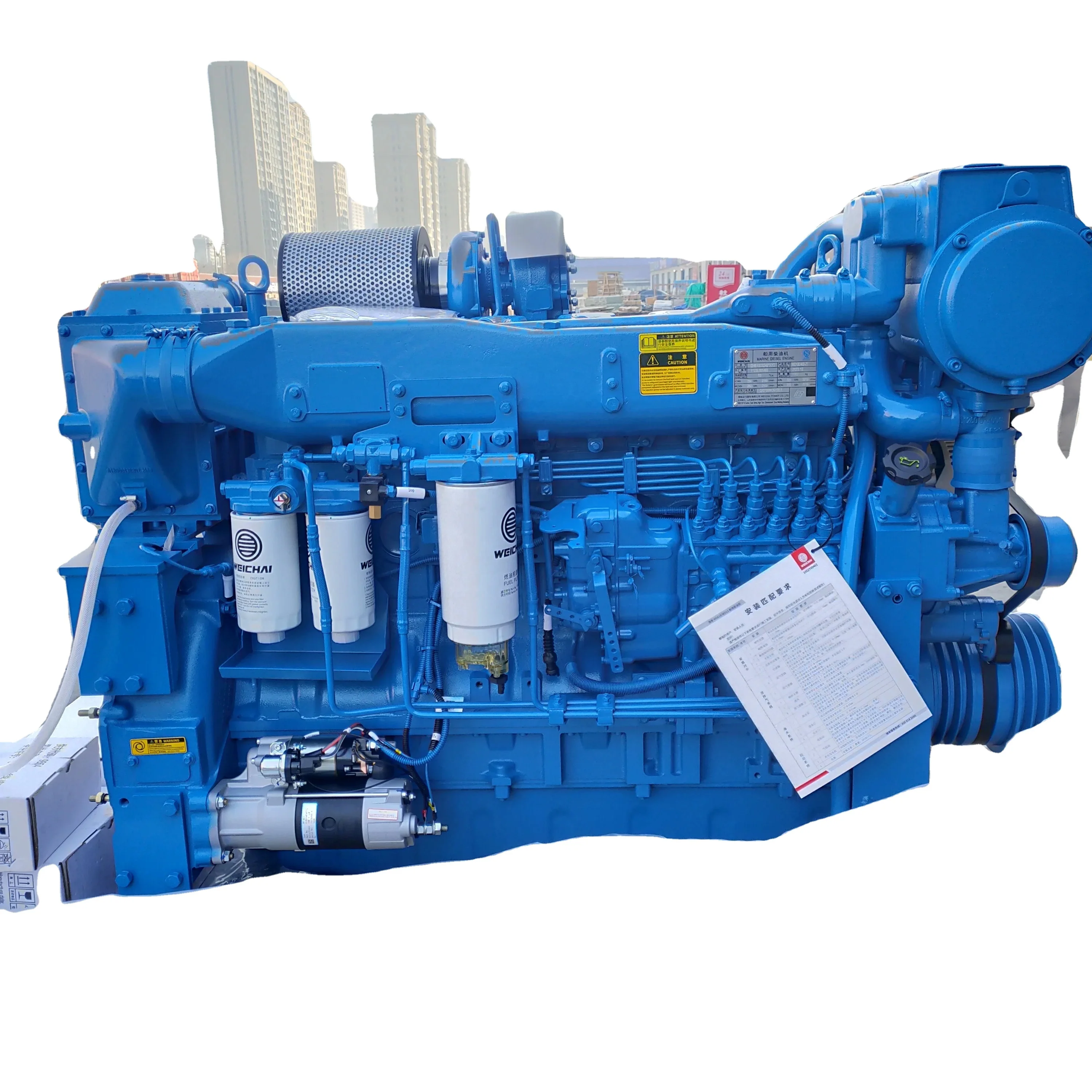 Brand New WEICHAI Marine diesel Inboard Engines for Fishing Boat WD10 ...