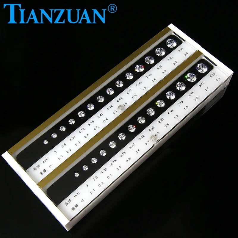 Tian Zuan Gems CZ Cubic Zirconia Master Set - 0.1 to 3 Carats
