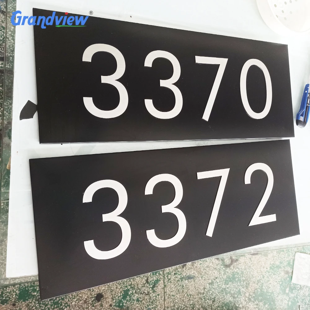 Modern Backlit Stainless Steel Luminous Apartment Numbers And Letters ...