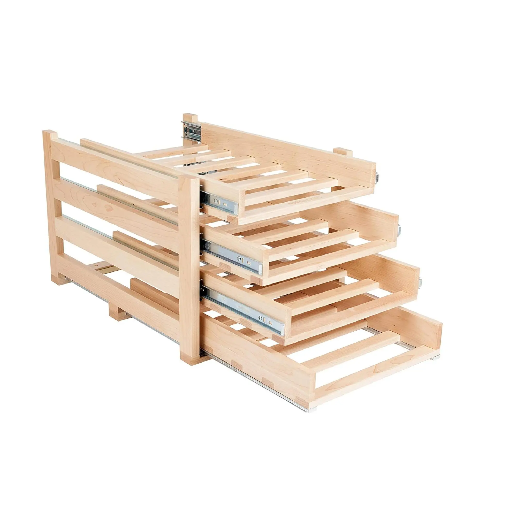 Hot Sale Wood Drawer Sliding Wine Racks - MINGHOU