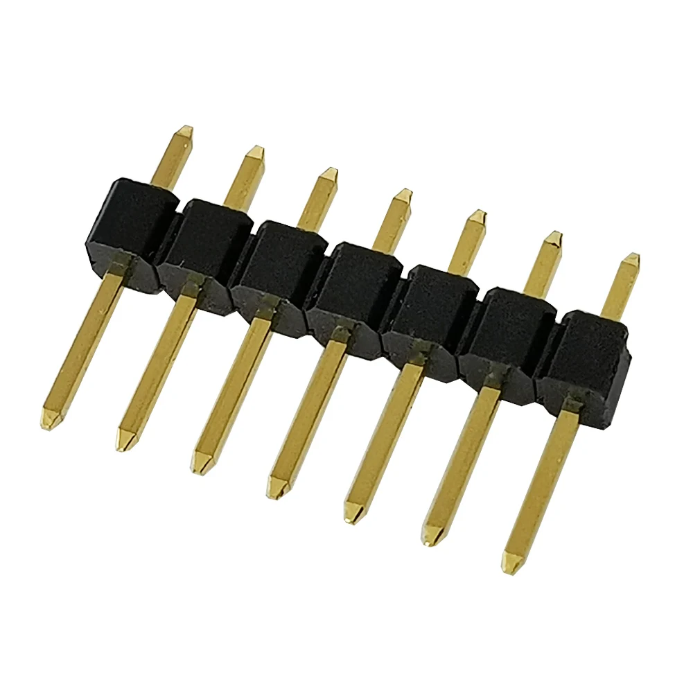 2.54mm Pitch 180 Degree 7pin Single Row Pin Header Connector - Buy ...