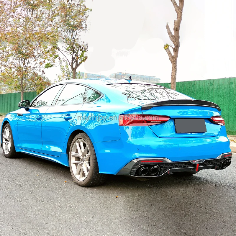 For Audi A5 Lip Spoiler 2017-2022 Audi A5 Spoiler Style C8 Real Carbon ...