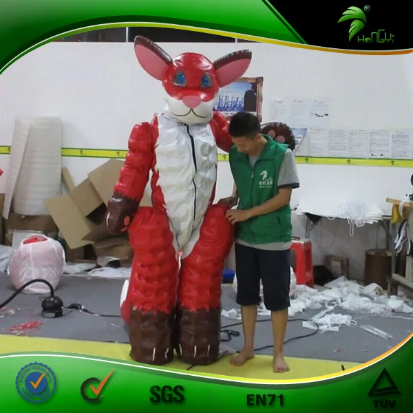 Hongyi Inflatable Fox Suit,Body Inflation Suits,Vinyl Inflatable Fox ...