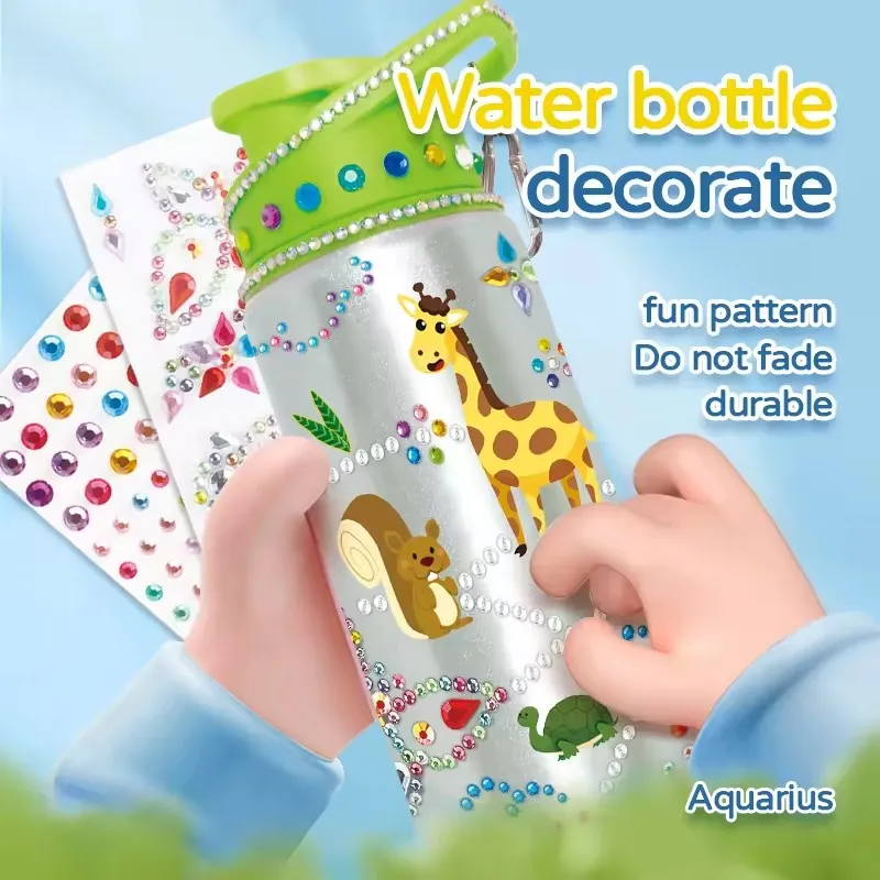 Hot Sale Diy Art And Crafts Water Bottle With 5d Sticker Easy To Make ...