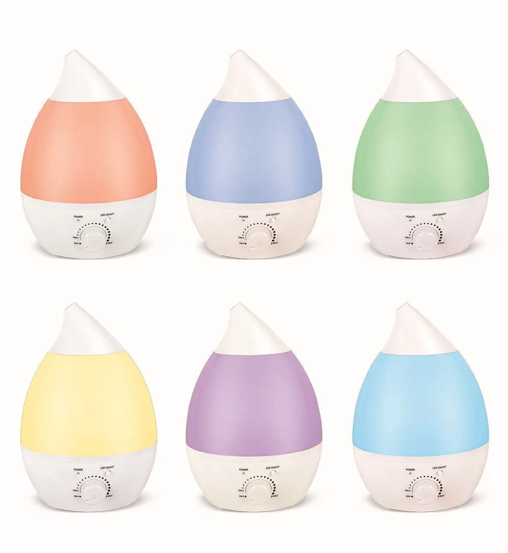 Large Air Humidifiers for Bedroom, Quiet 1.3L Cool Mist Top Fill ...