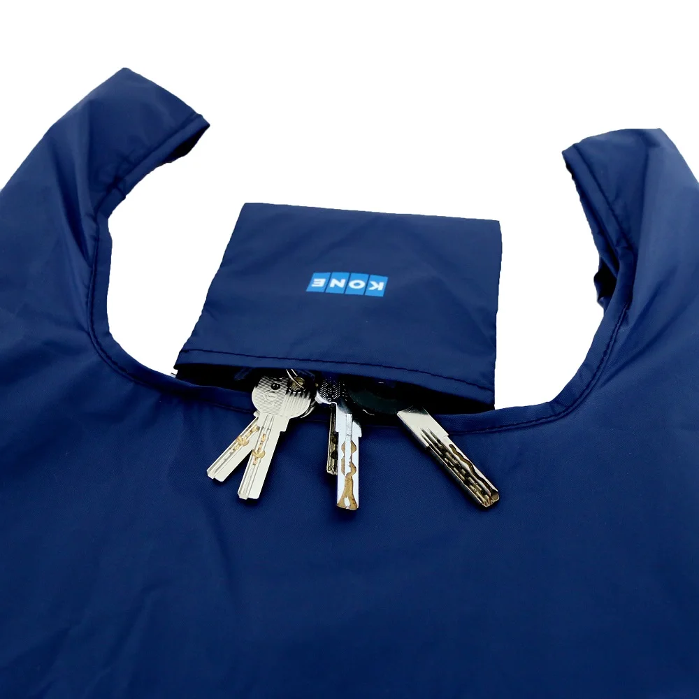 High Quality Polyester Foldable Recycling Bag with Pouch