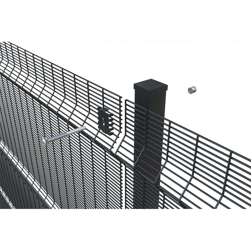 Haiao Fencing 358 Anti Climb Security Fence Black Powder Coated Clear ...