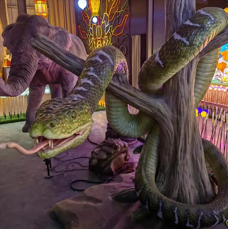 High Quality Realistic Animatronic Snake Models Indoor Outdoor Real ...