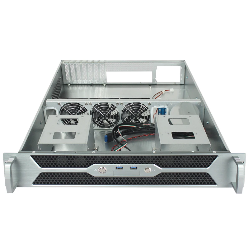 IPC 2u Depth 550mm Rackmount PC Computer Server Case 19 Inch Industrial 2u Atx Server Chassis ...