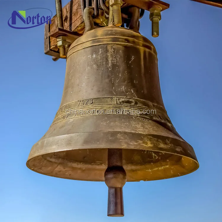 Exquisite Bronze Church Bell - Large Hand Carved Temple Bell