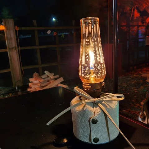 Faux Leather Butane Gas Canister Warmer Cover Outdoor Camping Gas Can ...