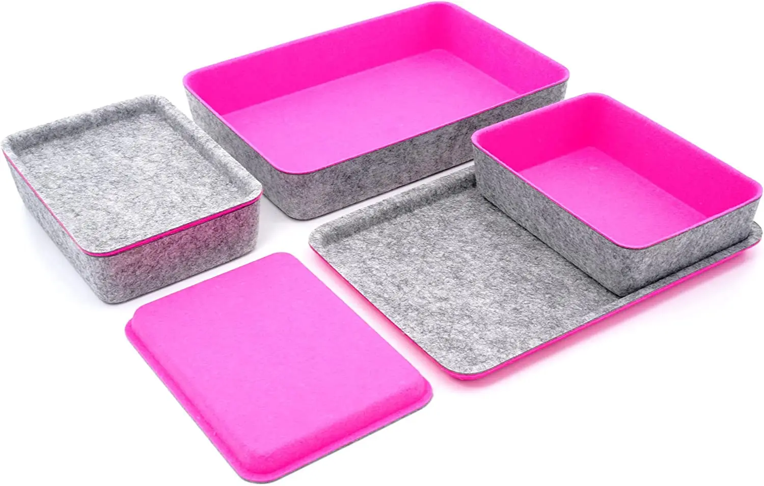 Drawer Organizers Bins Felt Storage Bin Office Organizer Shallow Small ...