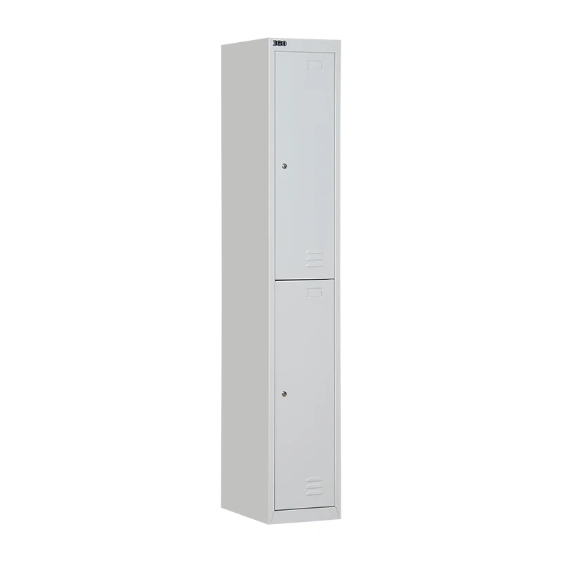 Cheap Two Tier Locker Double Door Steel Cabinet Office School Gym 2 ...
