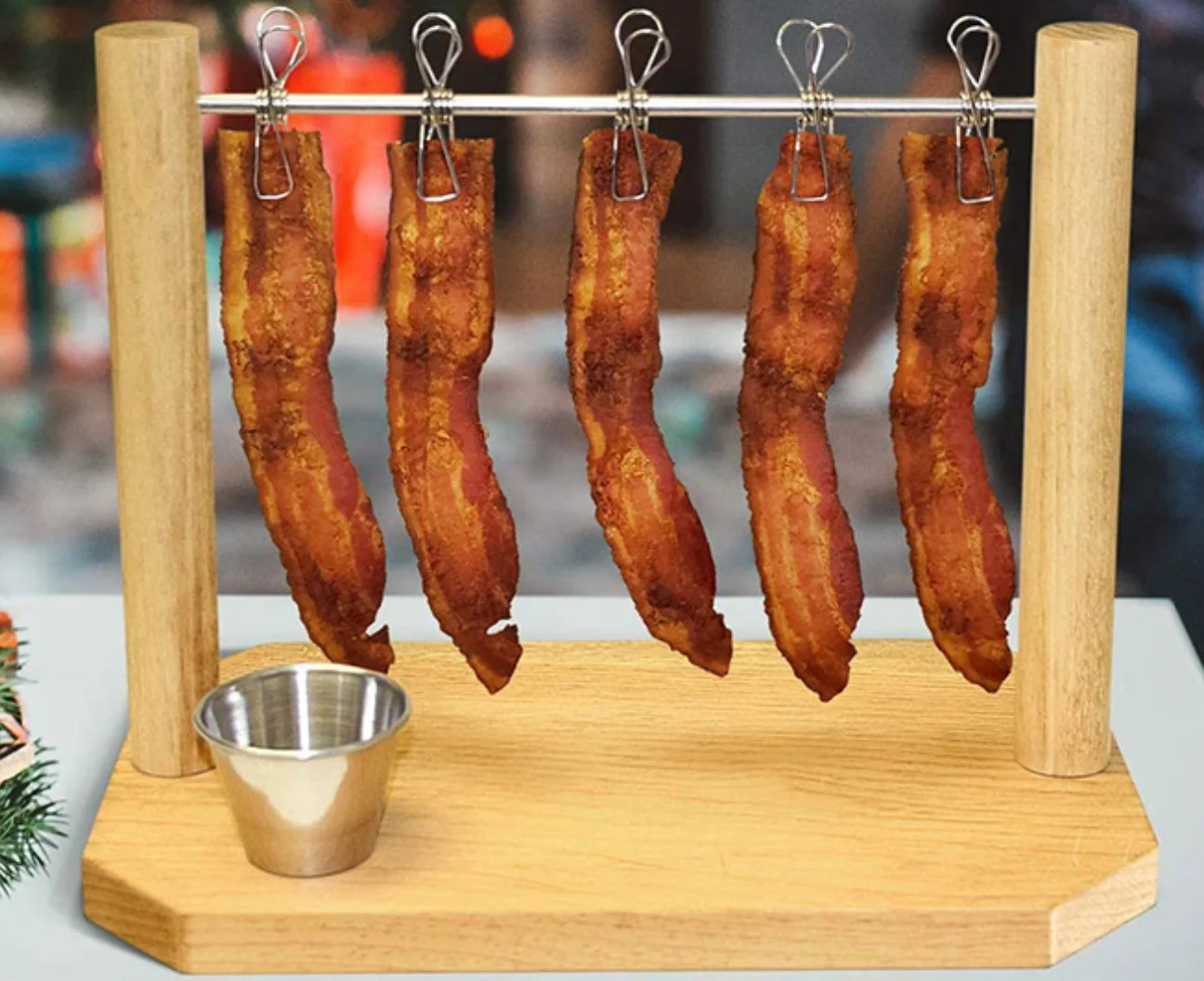 Wooden Bacon Clothesline - Entertaining & House Warming Gifts