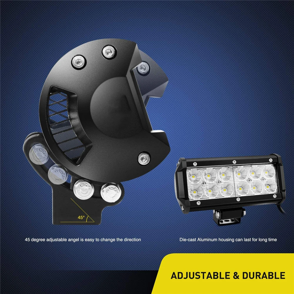 36w Led Spotlight Beam Double Rows 12v 24v Waterproof Truck Auto Boat ...