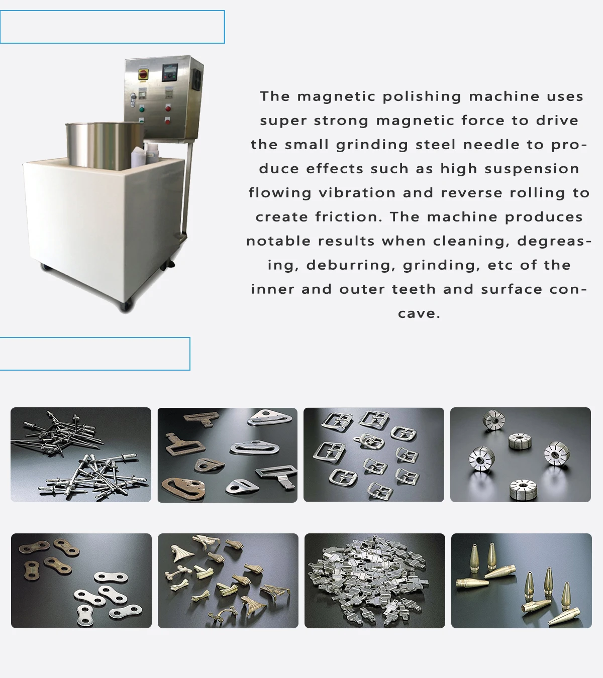 High Quality Magnetic Tumbler Super Finishing Metal Polishing Machine ...